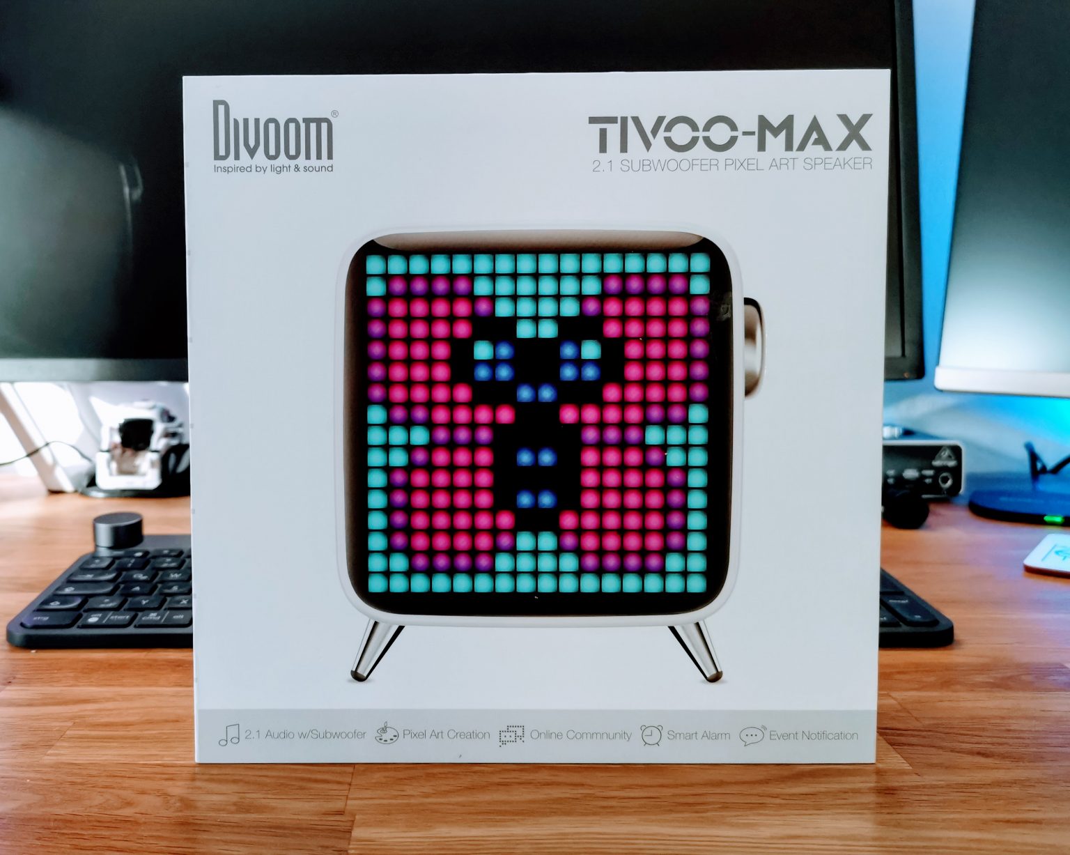 Divoom Tivoo-Max - Kompakter 2.1 Bluetooth- Lautsprecher mit aktivem ...